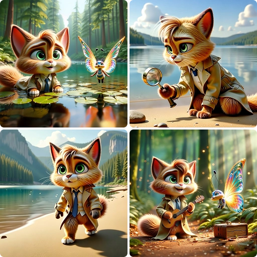 AI animated character creator showing consistent character design ...